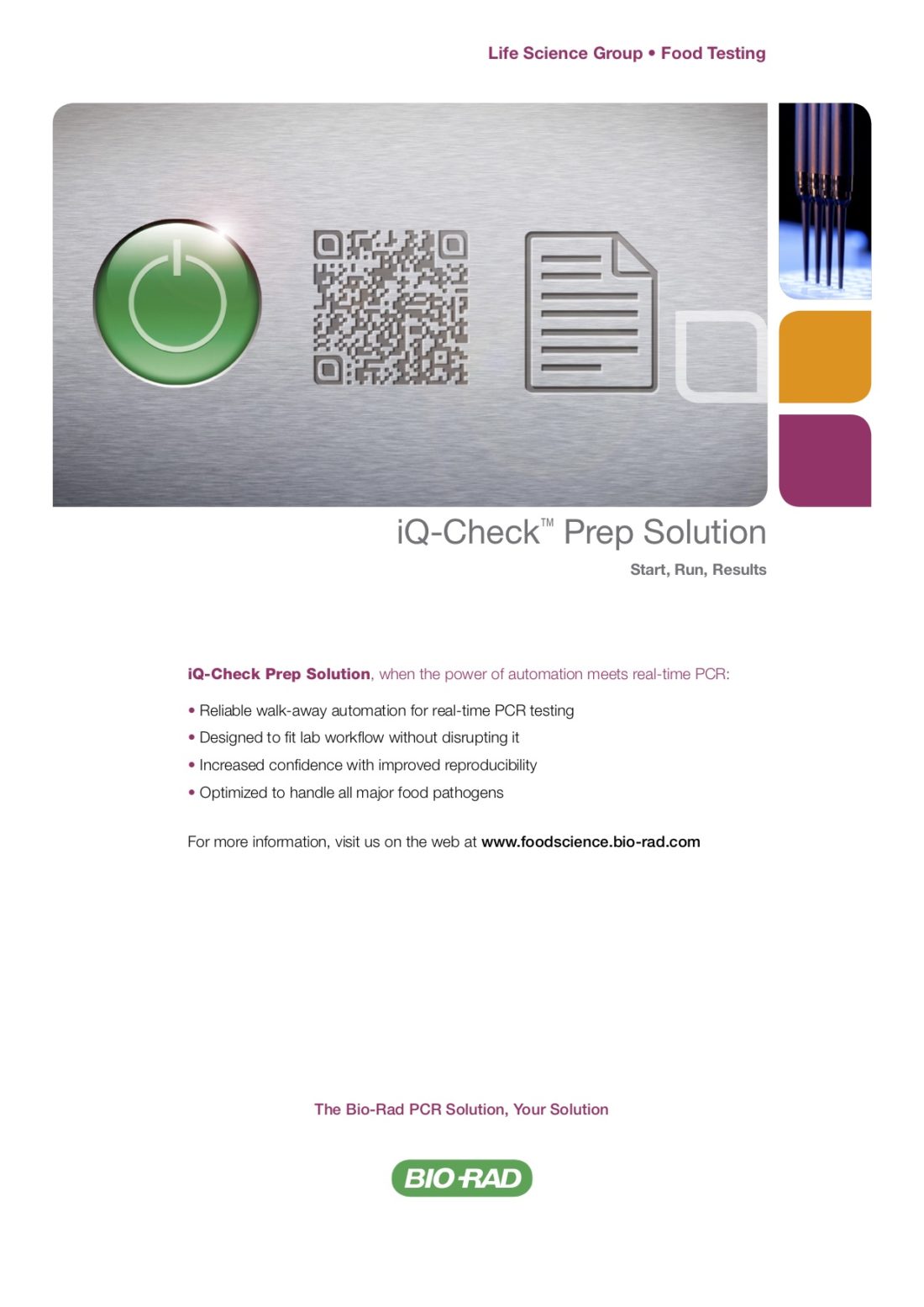 iQ - CHECK™ PREP SOLUTION - BIORAD - Scientific Panama